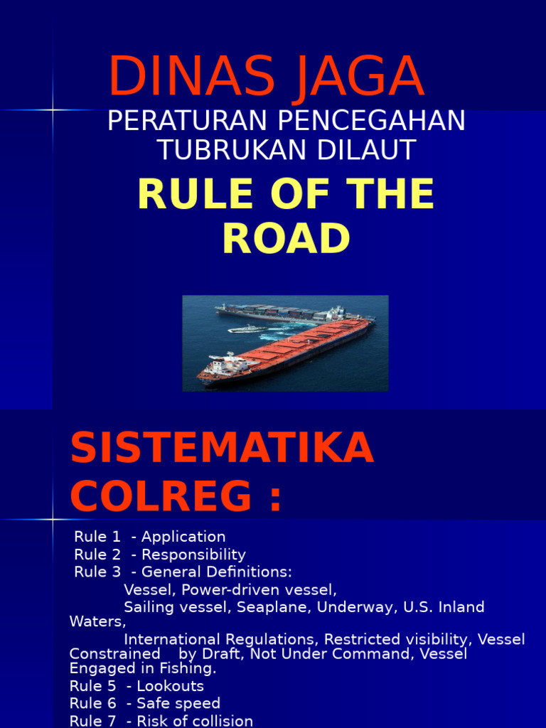 Aturan COLREG untuk Navigasi Laut | PDF