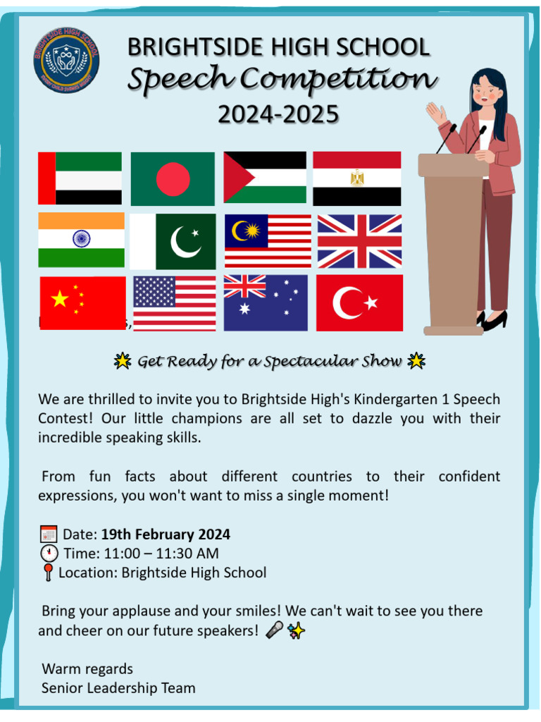 Brightside K1 Speech Invitation 2024 | PDF