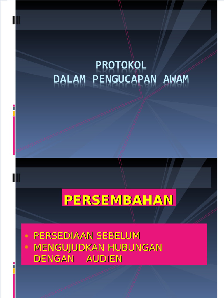 Protokol Dalam Pengucapan Awam | PDF