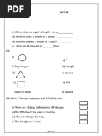 Class Play Group Math Paper | PDF