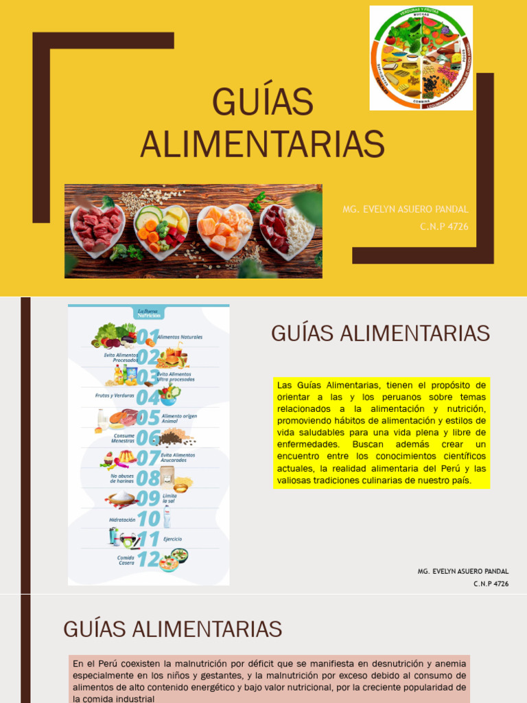 Guias Alimentarias | PDF | Alimentos | Nutrición