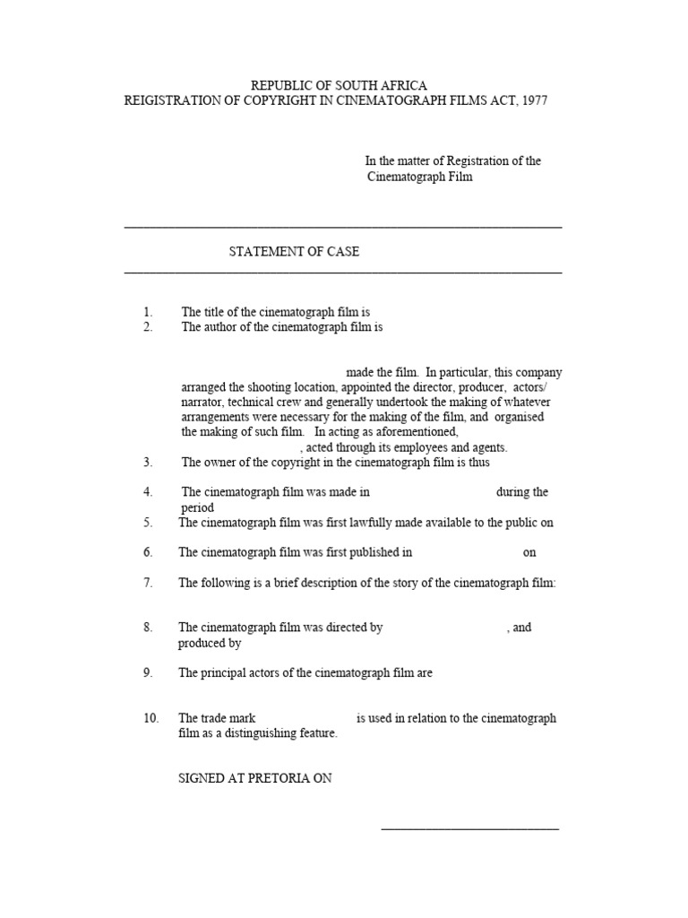 Statement of Case | PDF