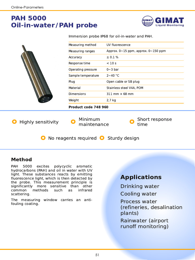 Datasheet_Gimat_PAH 5000_PAH Sensor | PDF