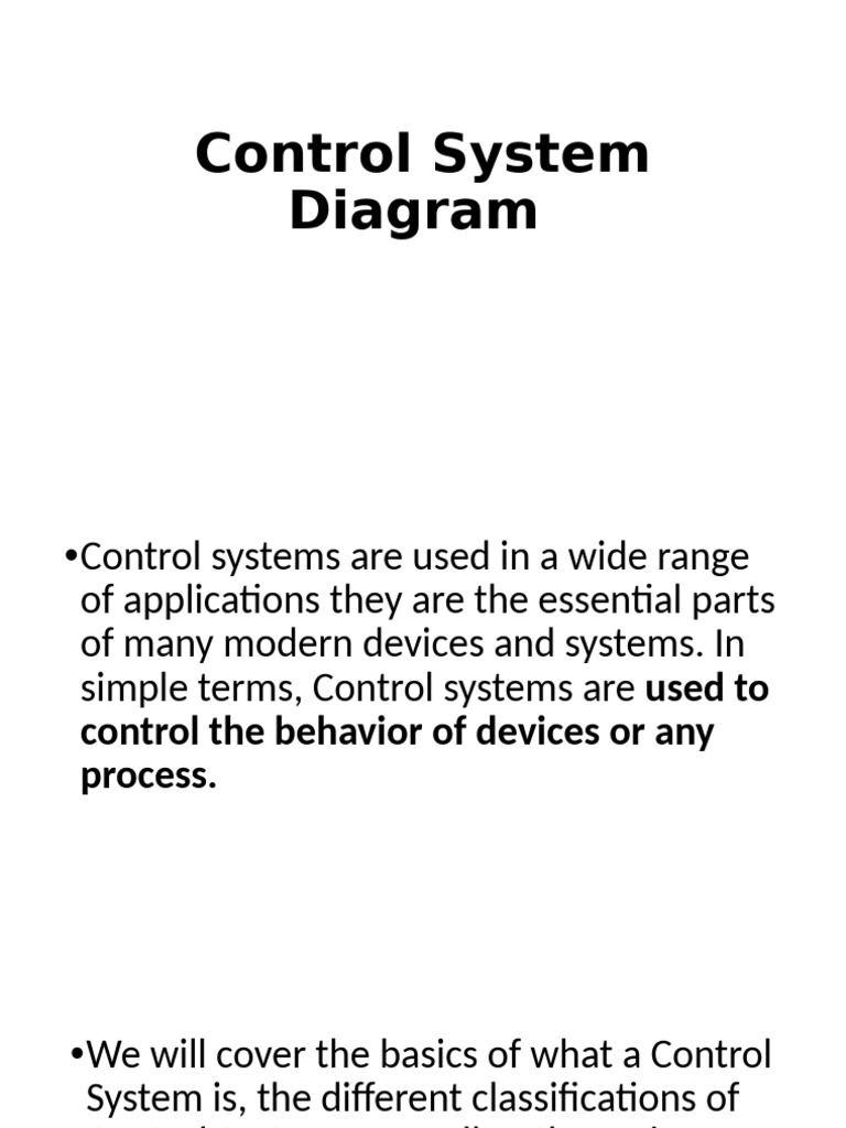 Week 2 Control System Diagram | PDF | Control System | Automation