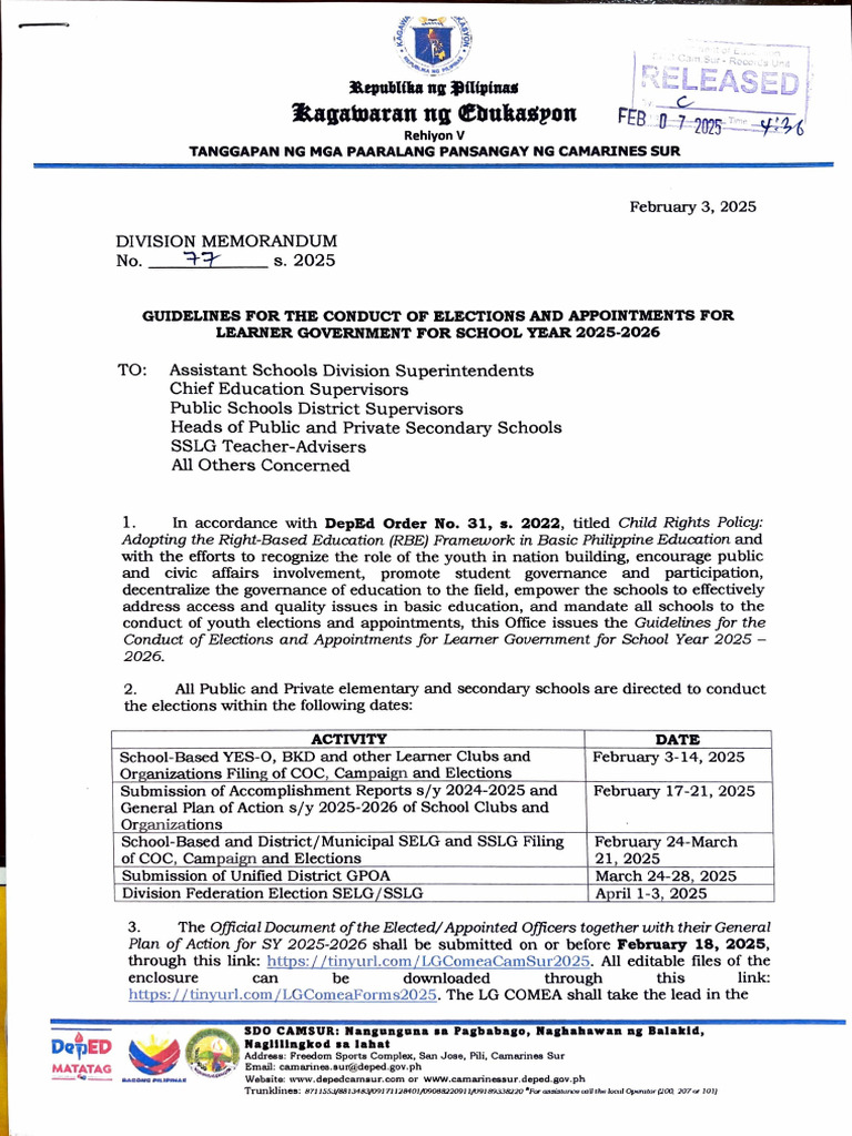 Election Memo | PDF