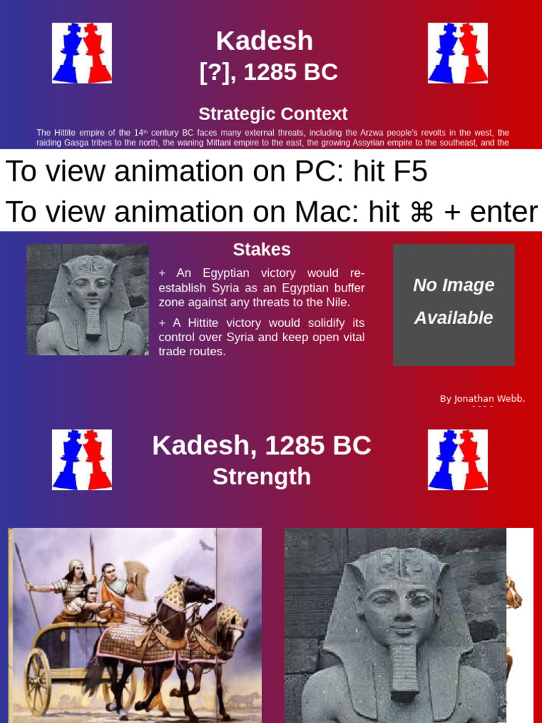 Battle of Kadesh 1285 BC Animation | PDF | Hittites | Military Operations