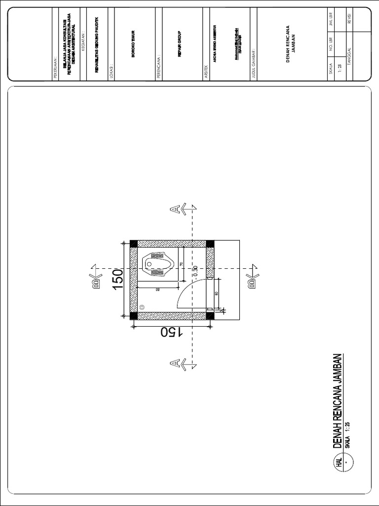 Denah Rencana Jamban-1 | PDF