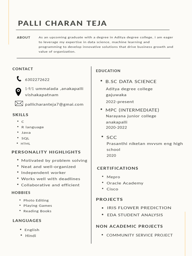 Charan Resume | PDF