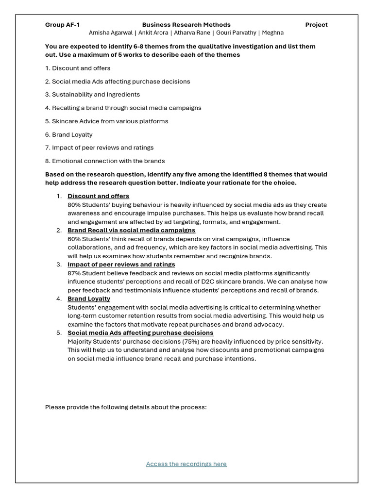 Template - Project Submission 1 | PDF | Brand | Popular Culture & Media ...