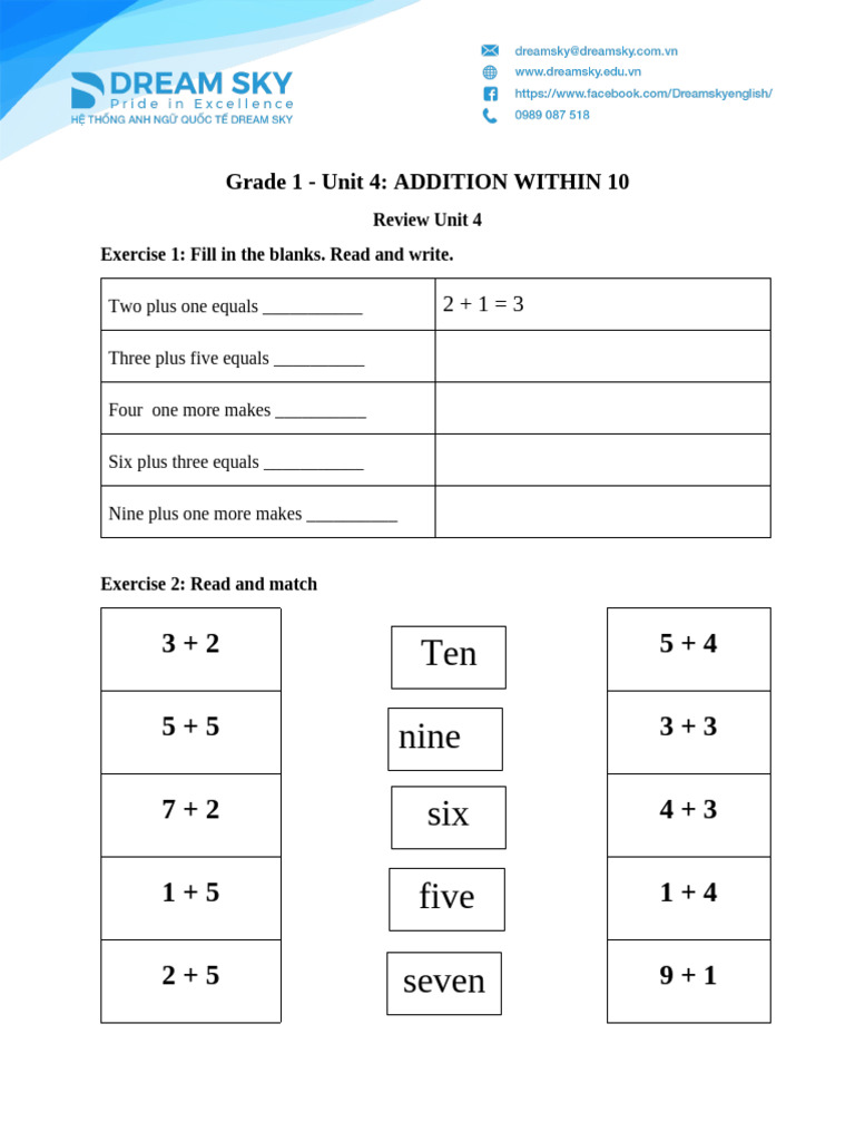 Grade 1 - U4L3 - Lesson15 | PDF
