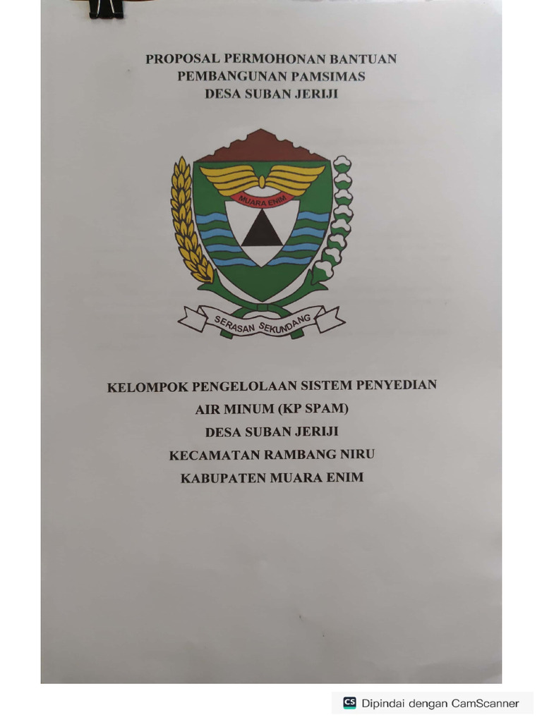 Proposal Pamsimas Desa Suban Jeriji | PDF