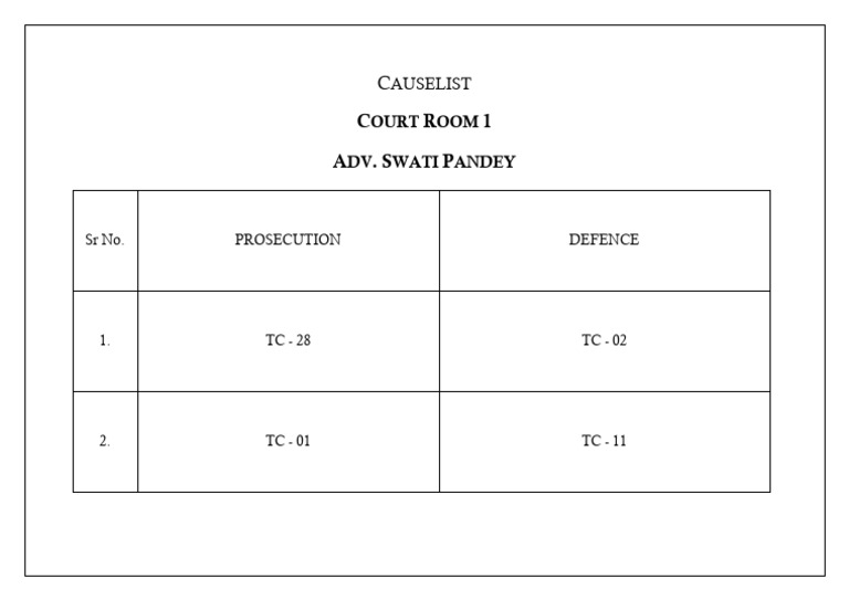 Court Room 1 | PDF