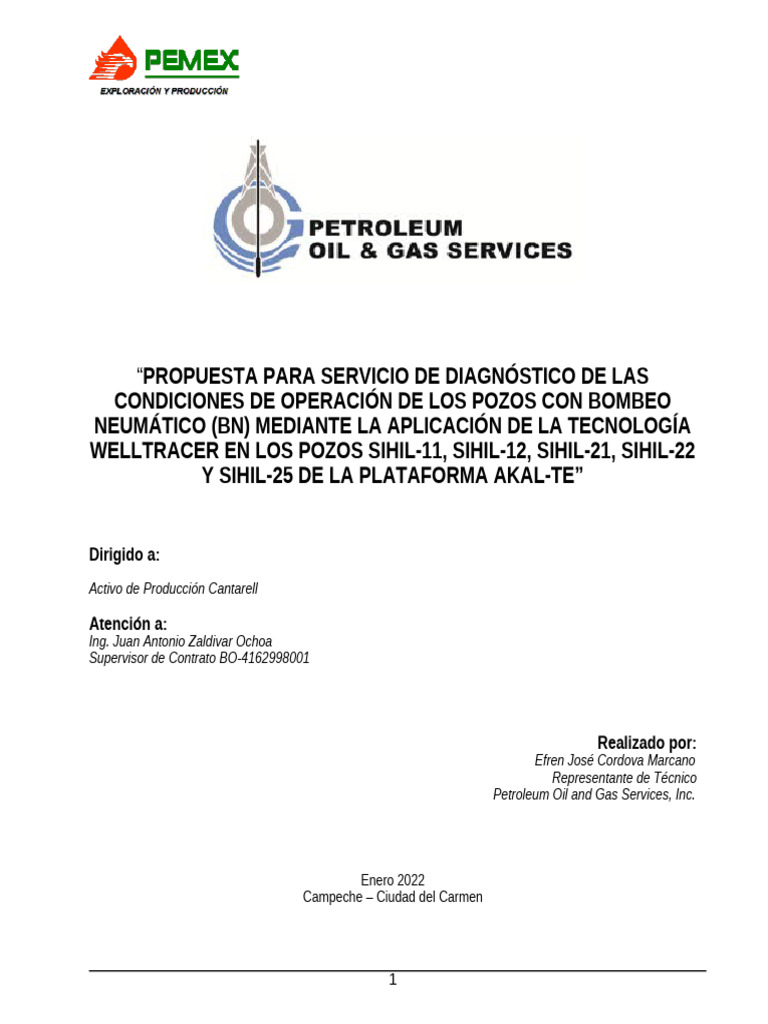 Propuesta Toma de Registros Weltracer Akal-TE - 2022 | PDF | Neumático ...
