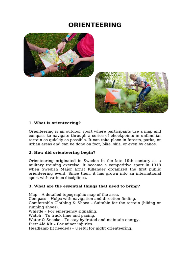 ORIENTEERING | PDF