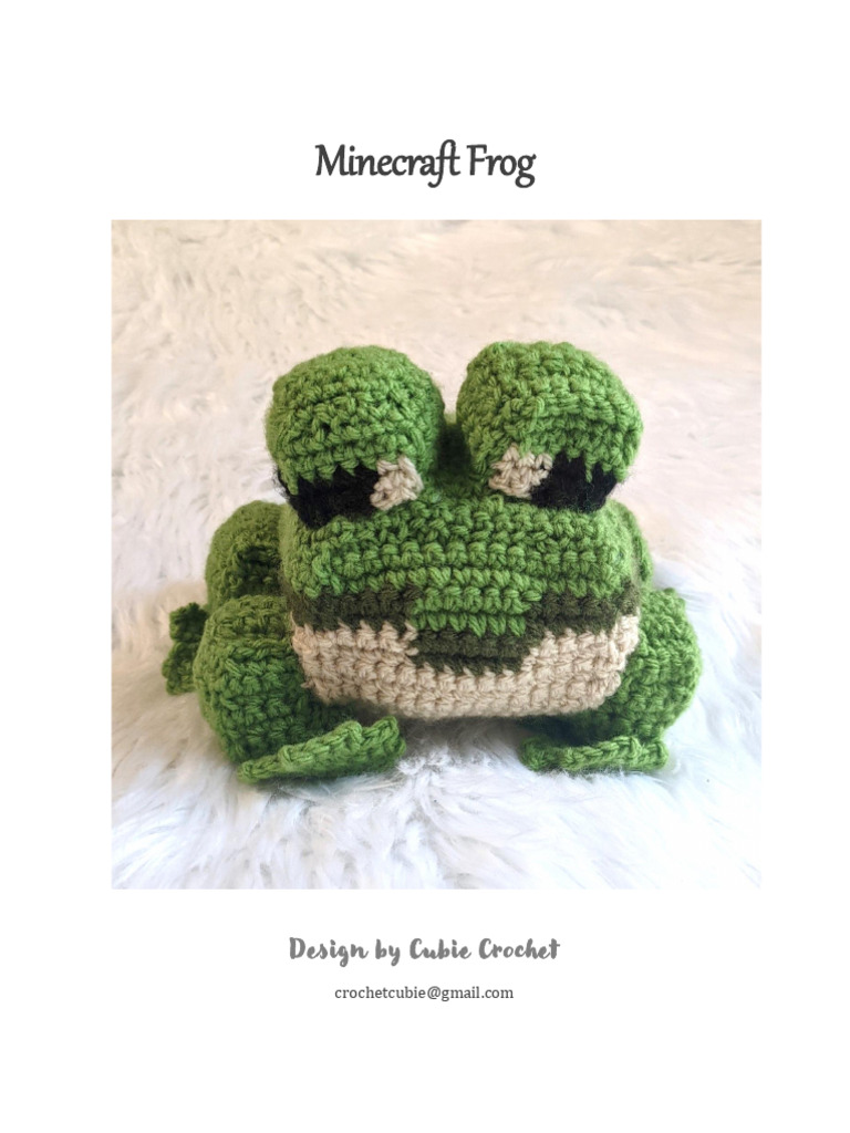 Minecraft Frog Crochet Pattern | PDF | Crafts | Textiles