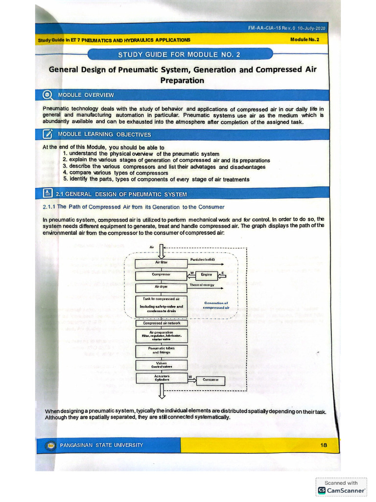 Pneumatics and Hydraulics Module 2 | PDF