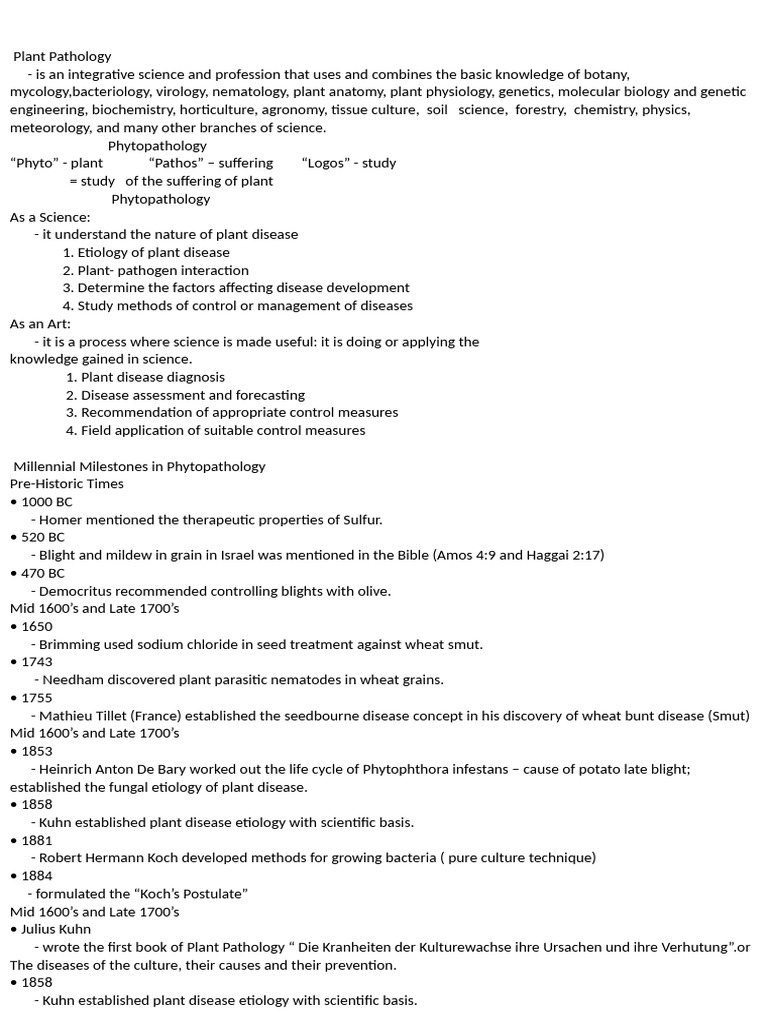Plant Patho. Reviewer Full | PDF | Plant Nutrition | Botany