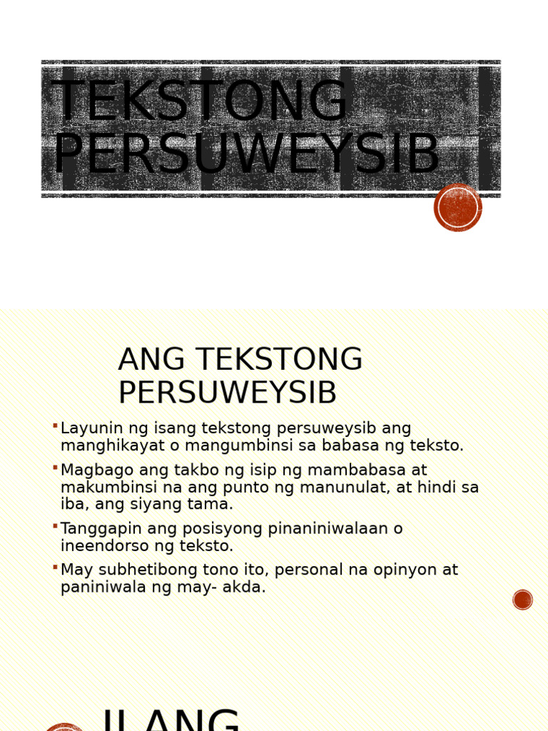 TEKSTONG Persuweysib | PDF