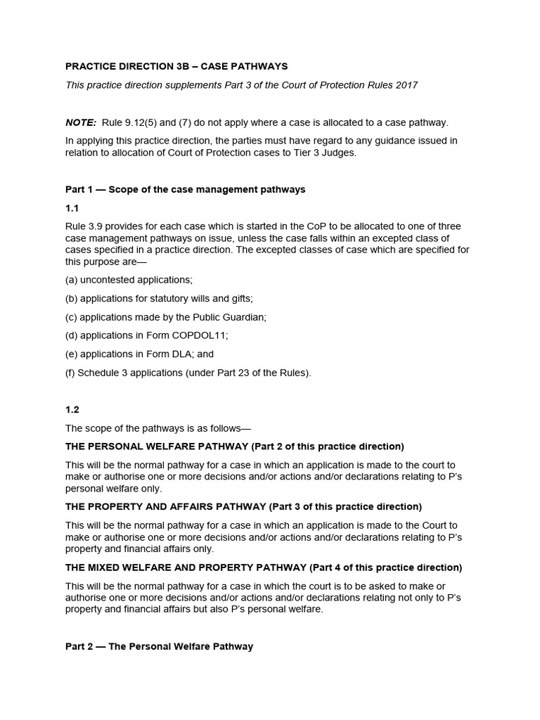 PD 3b Case Pathways 1 | PDF | Trials | Dispute Resolution