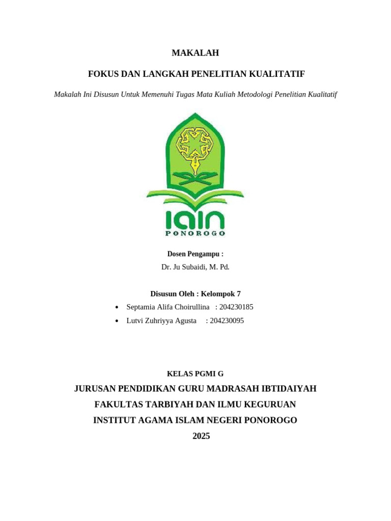 PAK JU METODE-1 | PDF