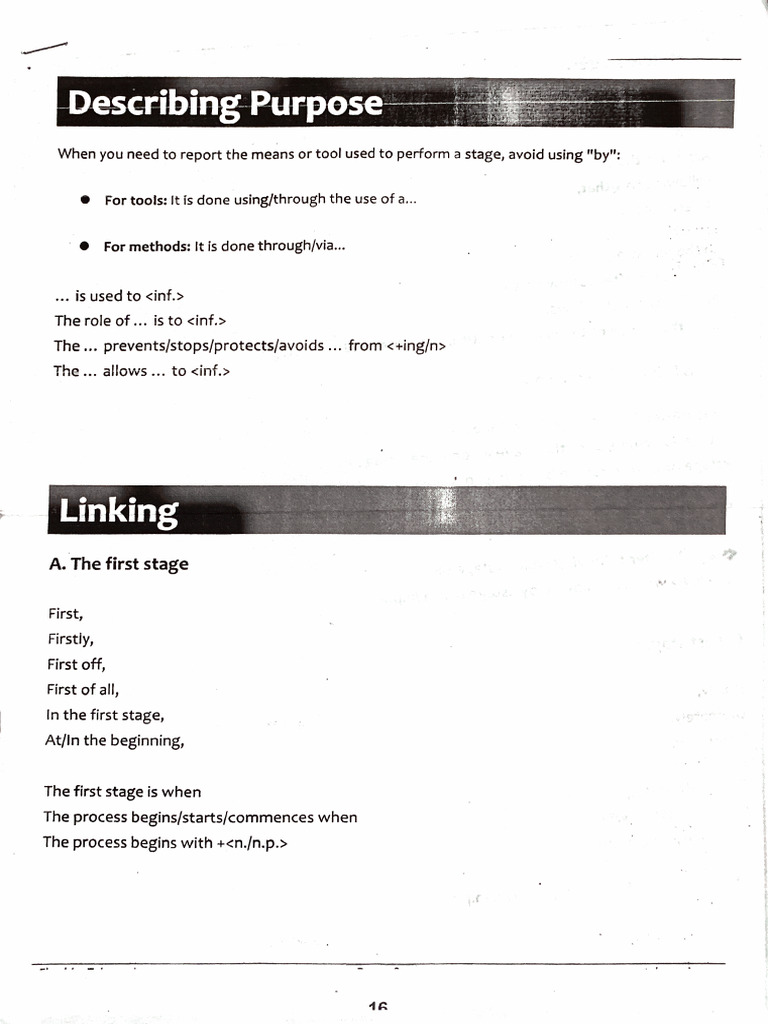 Linking Words For Process Essay | PDF