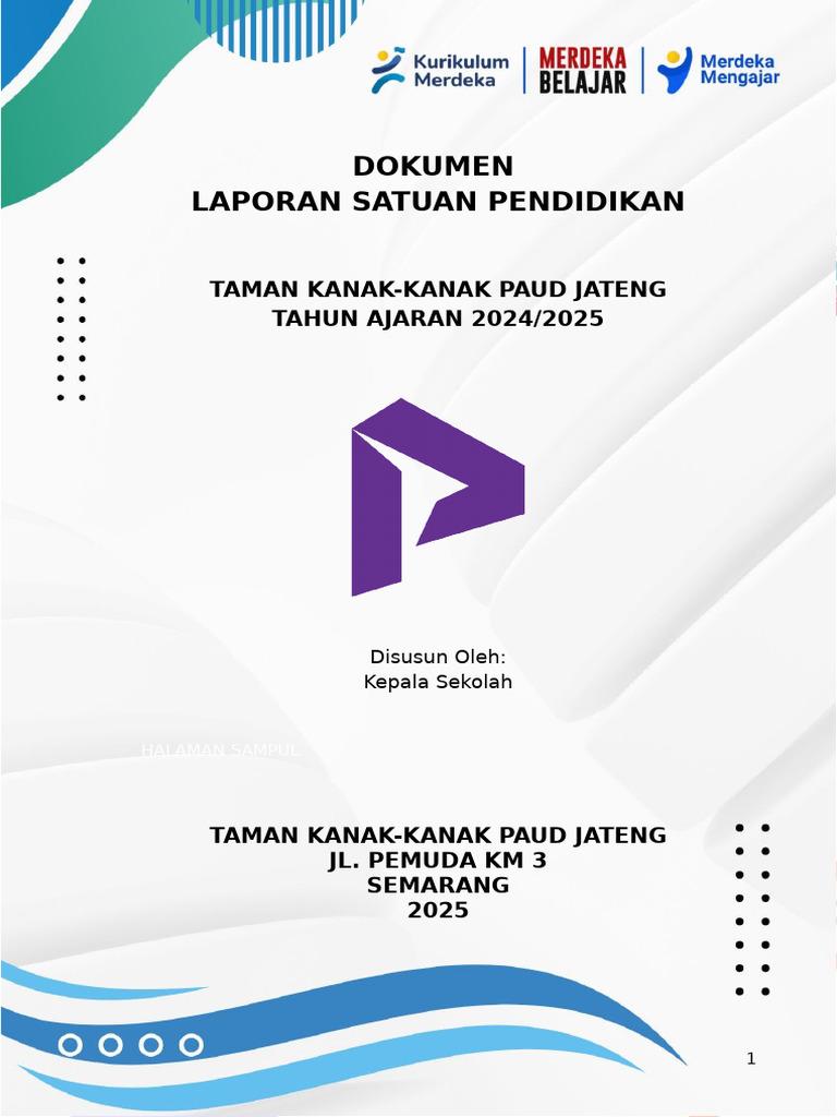 Format Laporan - Satuan - Pendidikan - PAUD - Jateng | PDF