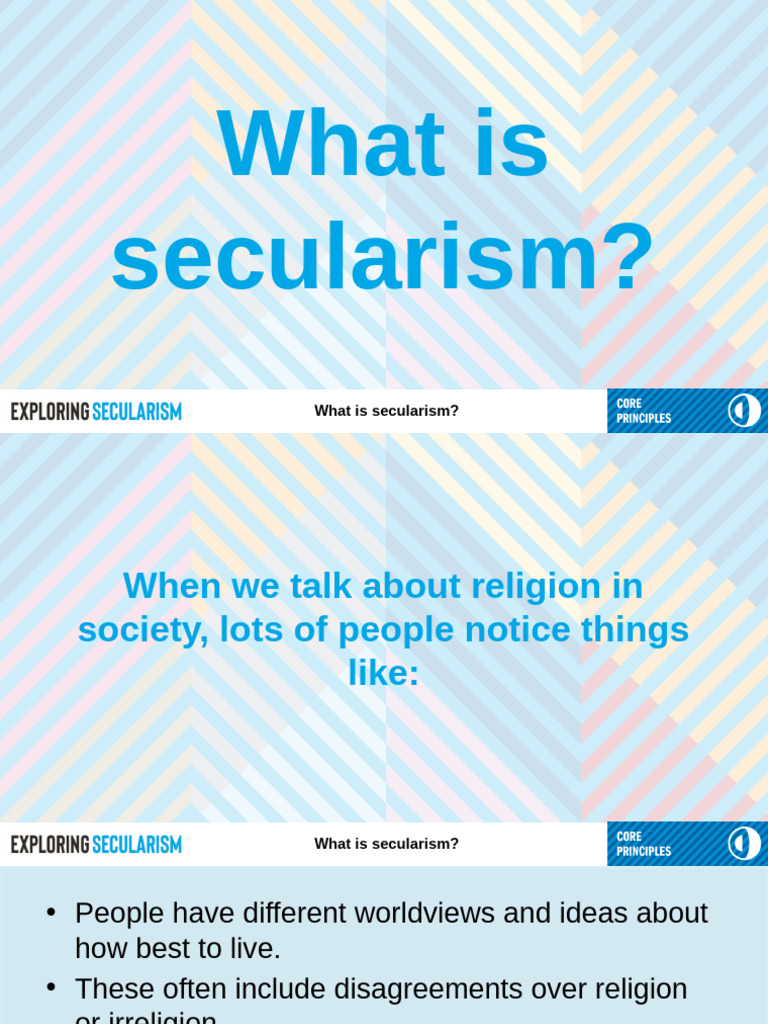 102 Presentation - What Is Secularism | PDF | Secularism | Irreligion
