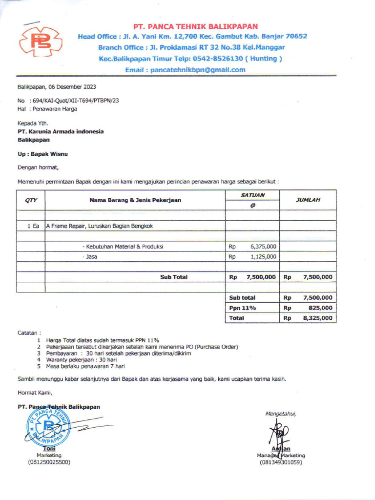 694 Repair a Frame | PDF