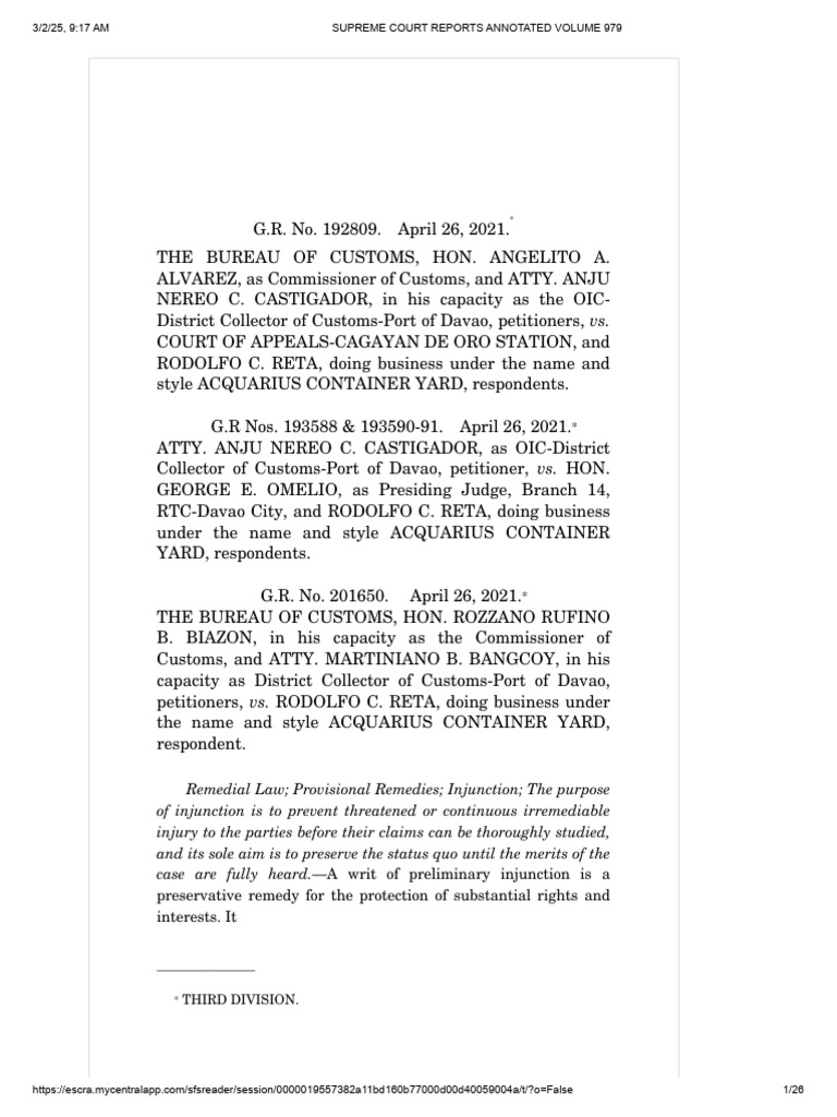 27 BOC vs CA | PDF | Injunction | Certiorari