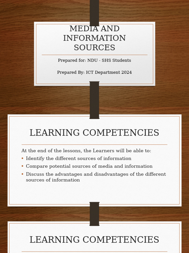 Media and Information Sources | PDF | Information | Libraries