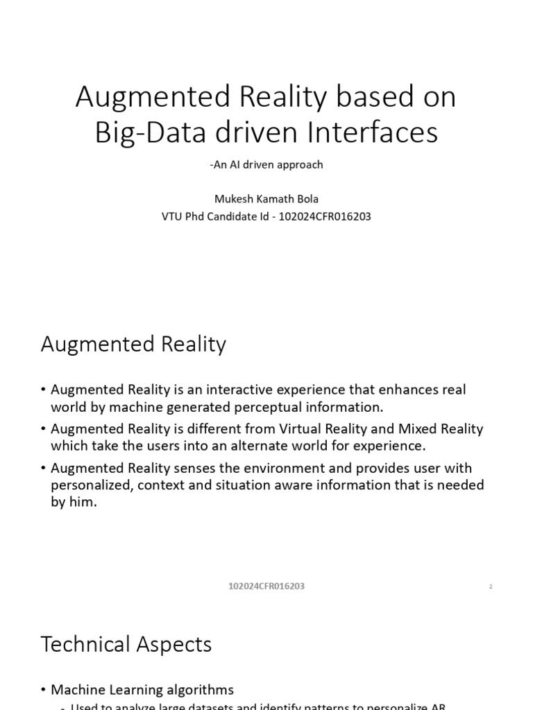 Augmented Reality Based On Big-Data Driven Interfaces (2) - Compressed | PDF