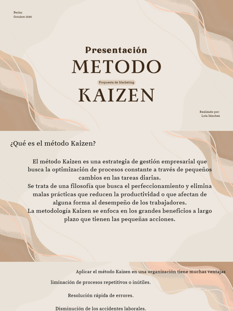 Método Kaizen: Optimización Empresarial | PDF