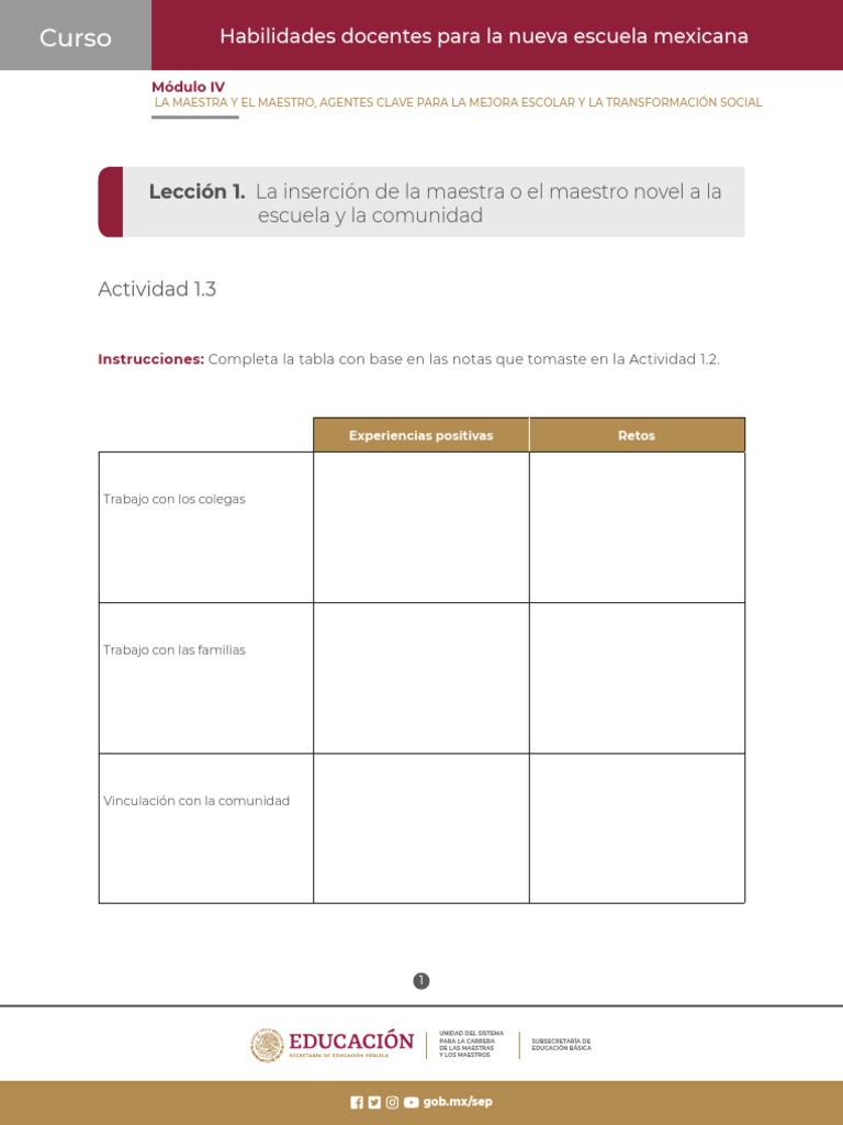 MIV_L1_tabla_13 | PDF | Aprendizaje | Enseñando