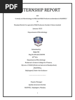 Manmul Internship | PDF | Milk | Dairy