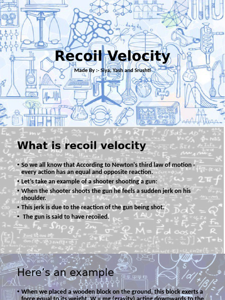 Recoil Velocity | PDF