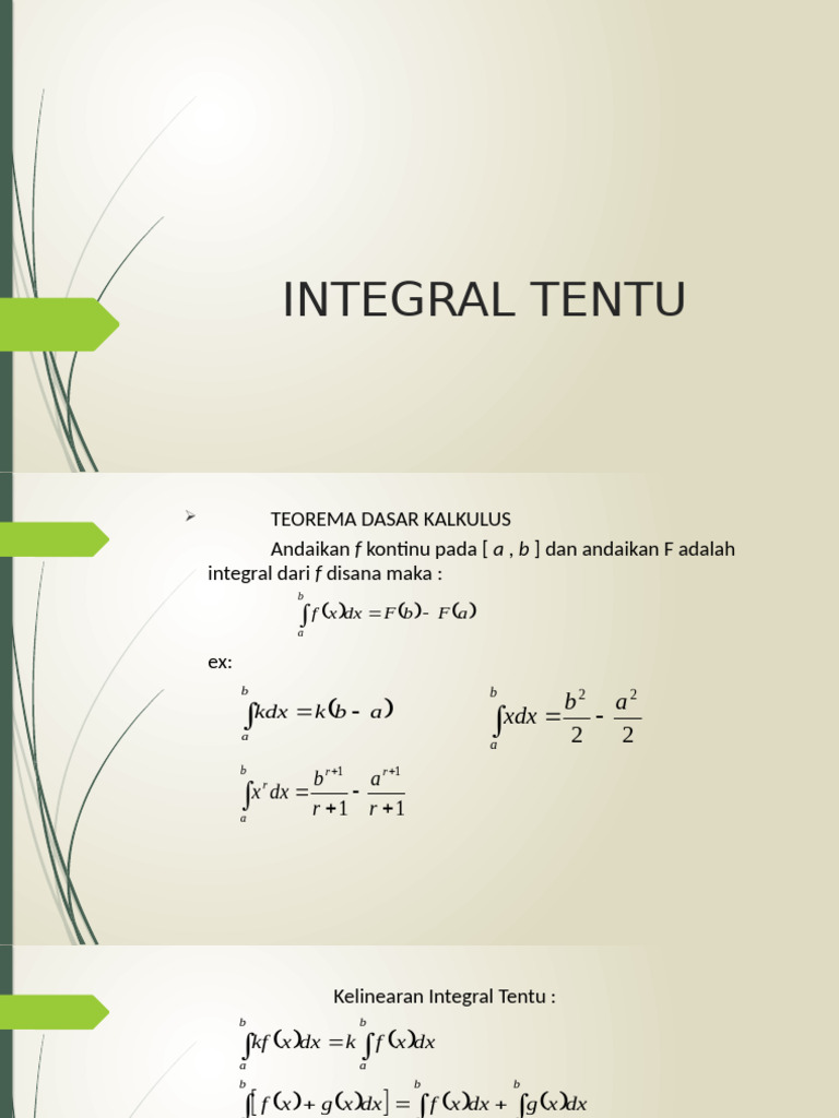 Integral Tentu | PDF