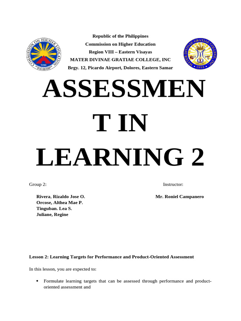 Althea & Lea's Report - 040243 | PDF | Learning | Psychology