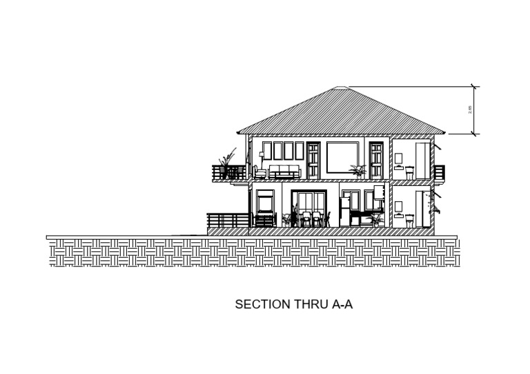 Section Thru A-A 1-100 | PDF