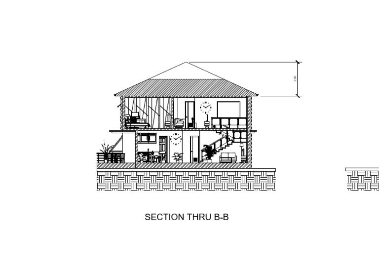 Section Thru B-B 1-100 | PDF
