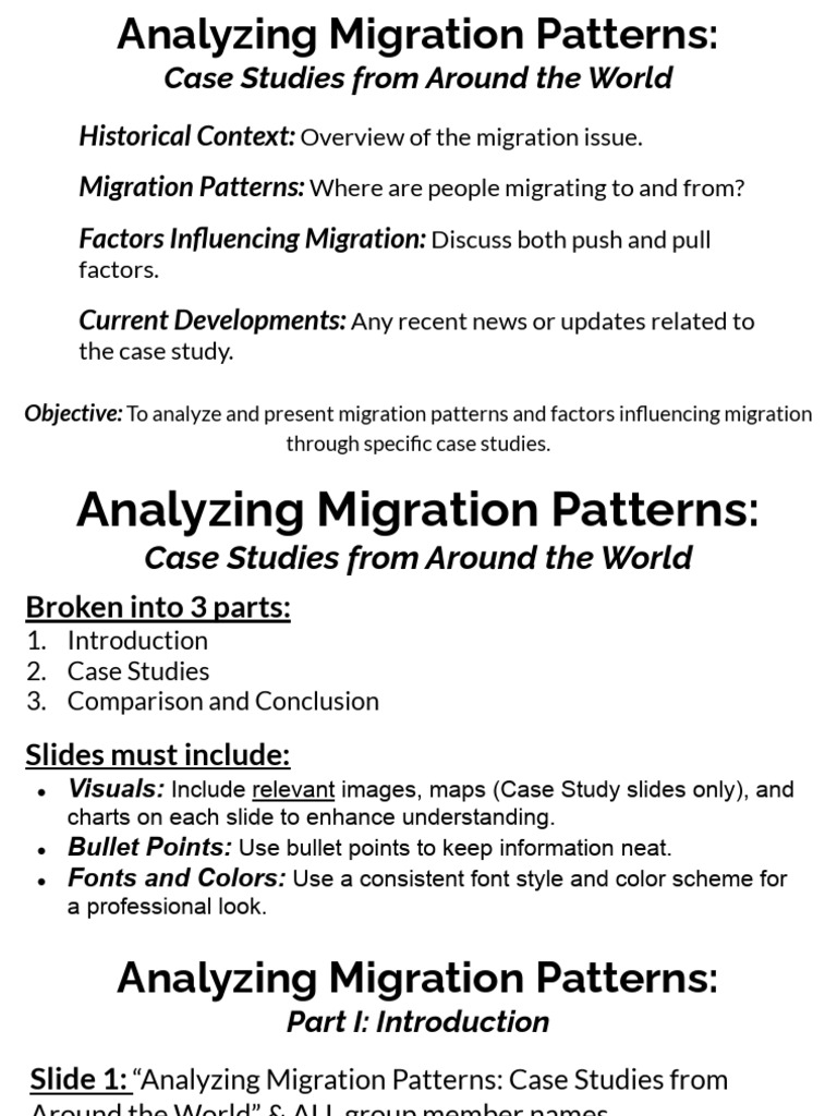 Migration_Presentation_Instructions | PDF | Human Migration | Cultural Globalization