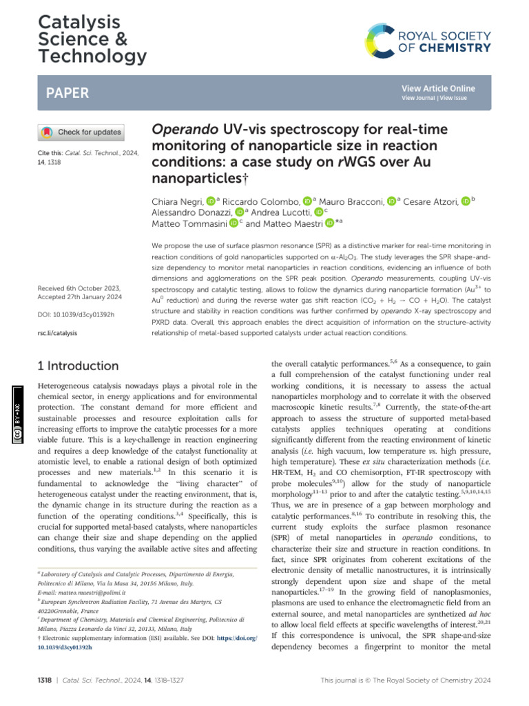 UV ray spectroscopy | PDF | Nanoparticle | Surface Plasmon Resonance