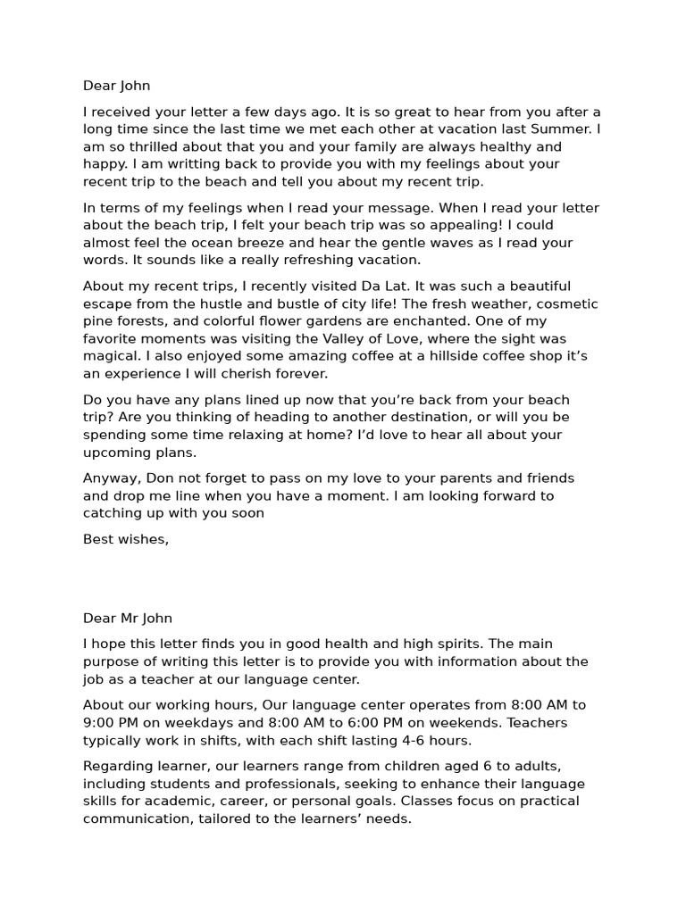 Dear John | PDF | Learning
