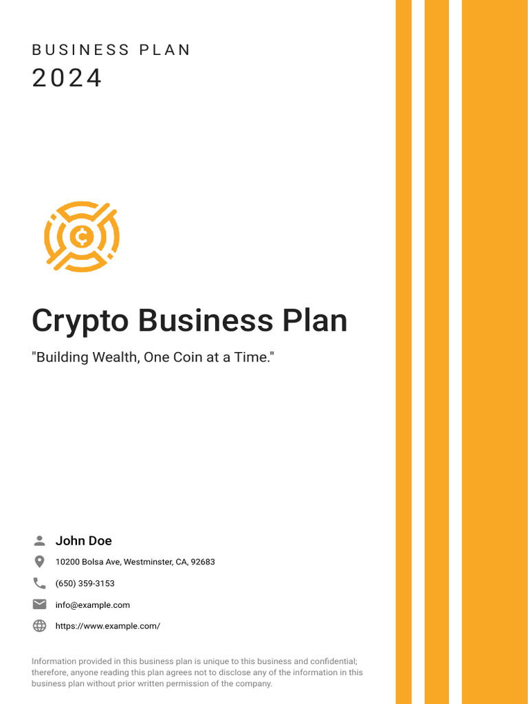 2024 Cryptocurrency Business Plan | PDF | Cryptocurrency | Marketing