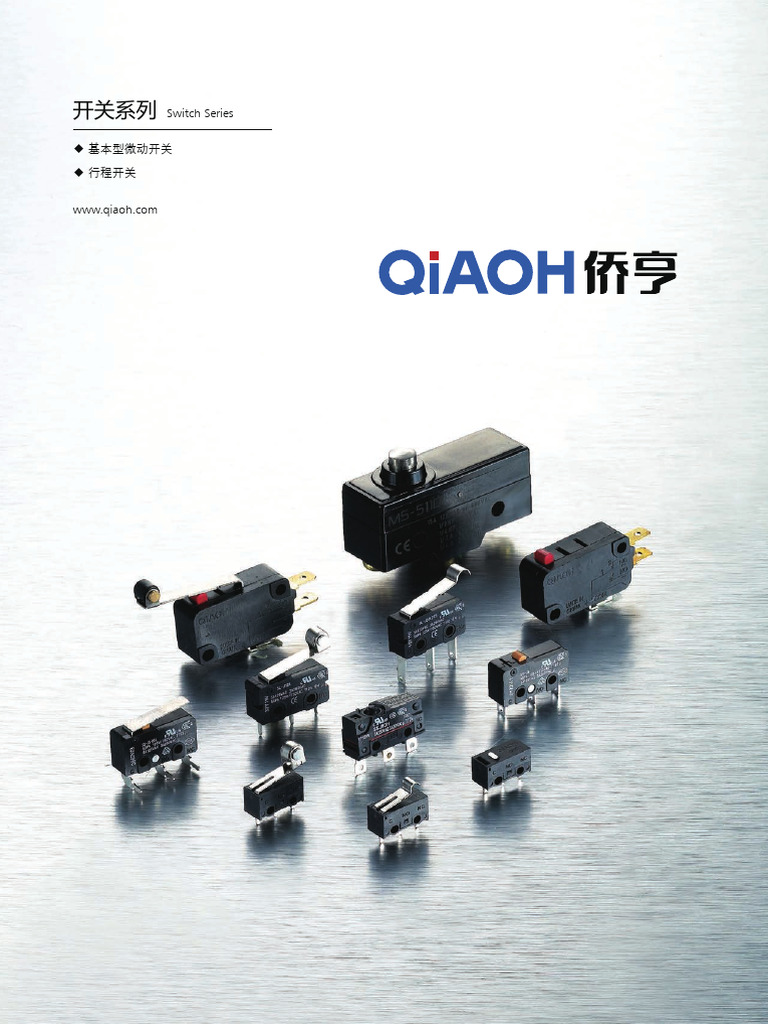 Micro Switch Specifications Guide | PDF | Switch | Electrical Engineering