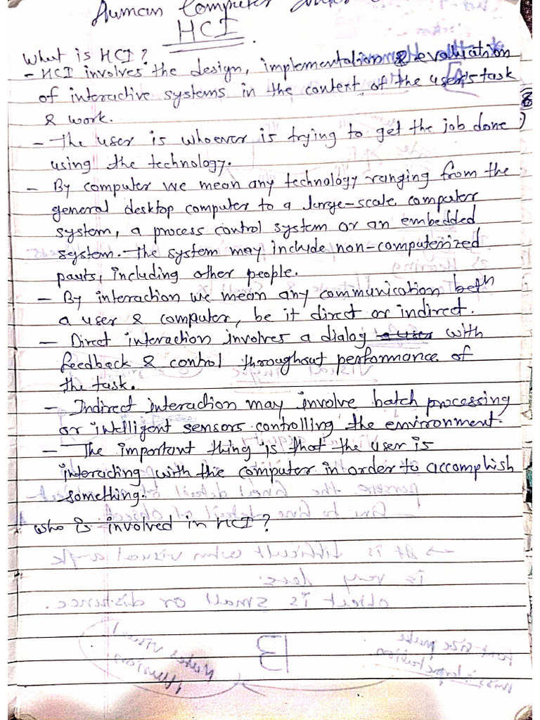 HCI Notes | PDF