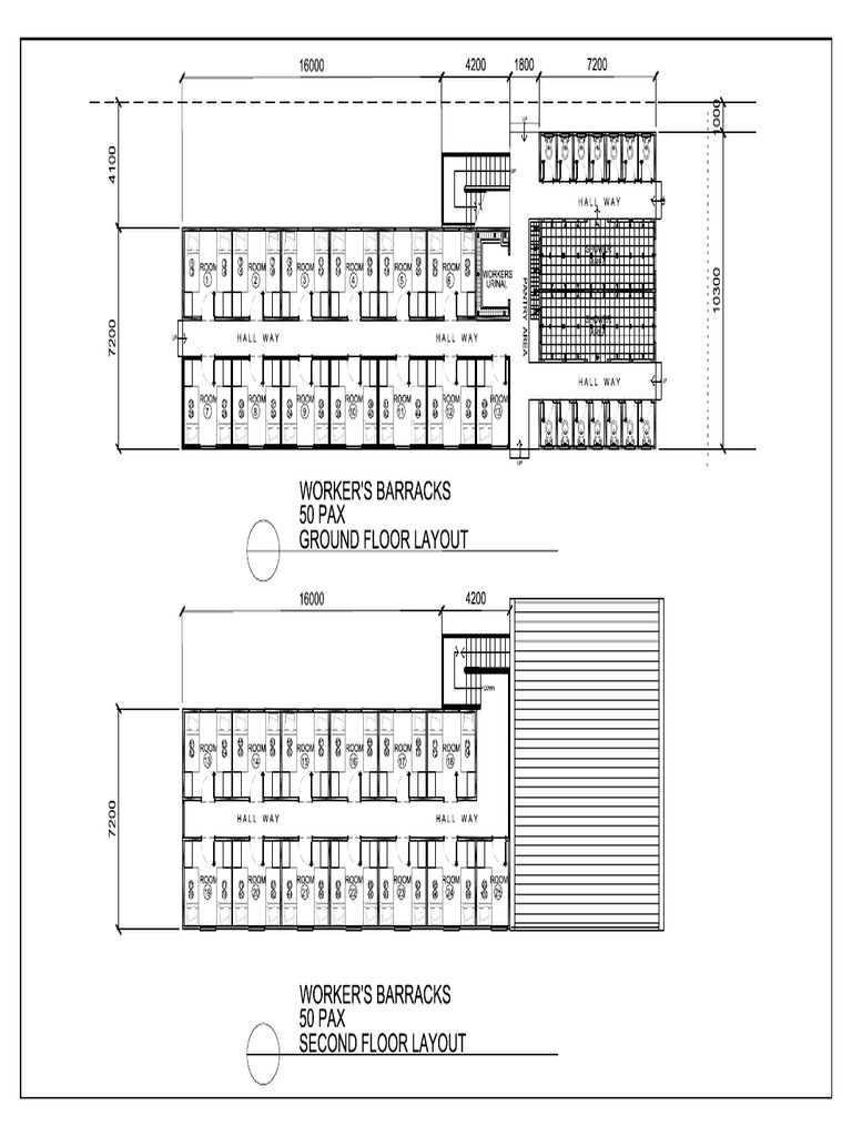 Workers Barracks Layout Overview | PDF