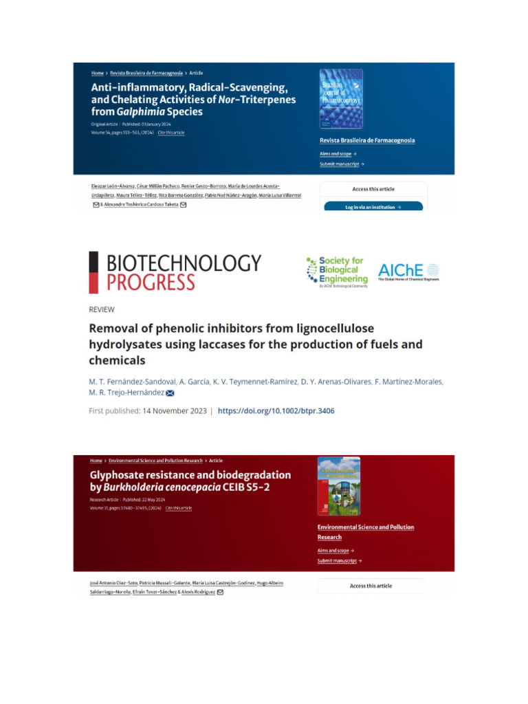 Lista de Articulos Publicados | PDF