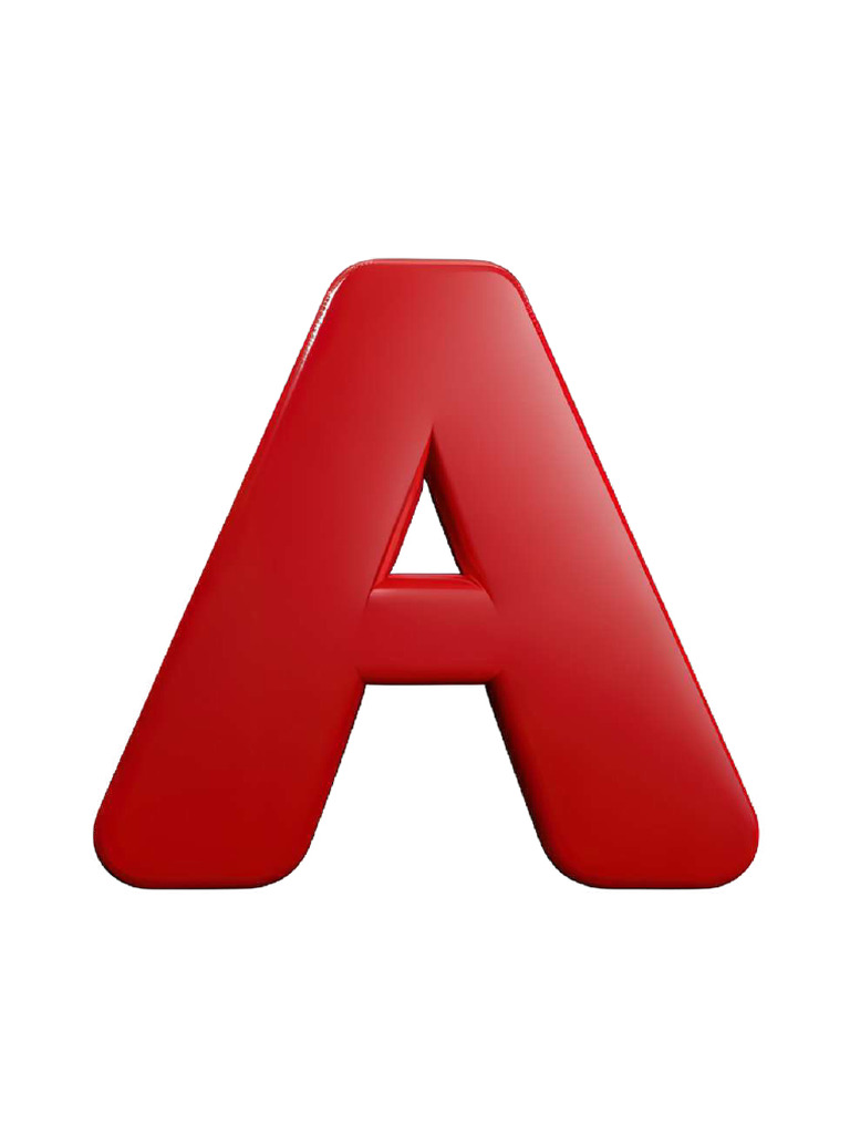3d Letter A Free PNG | PDF