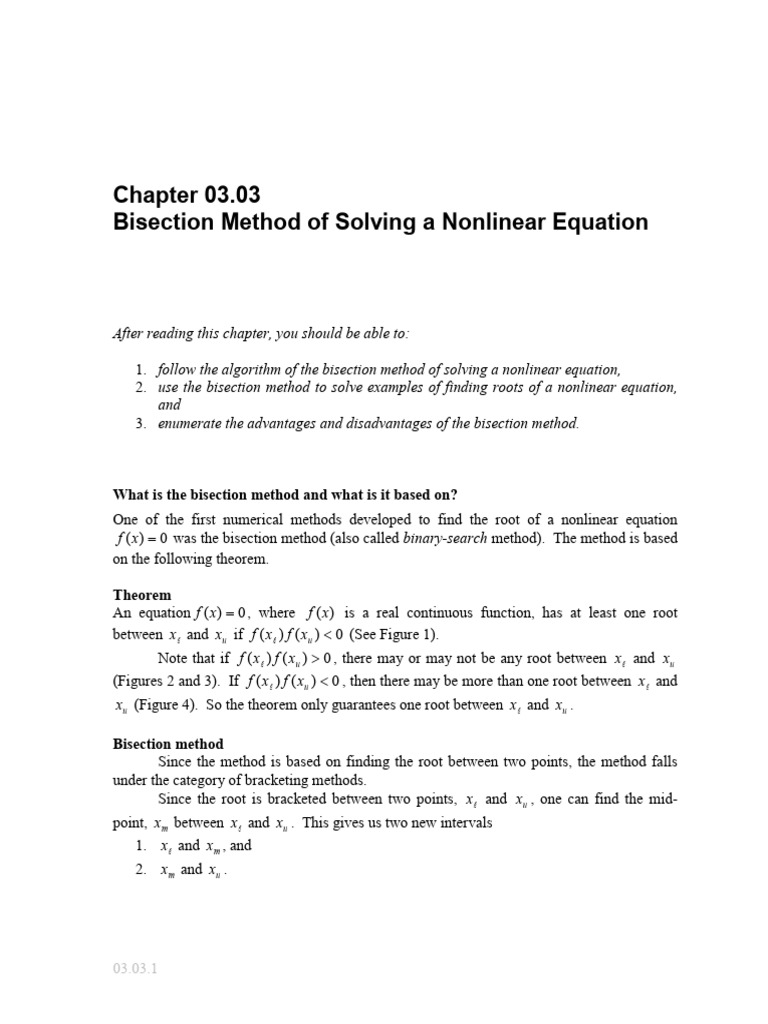 Mws Gen Nle Txt Bisection.pdf | PDF | Theoretical Computer Science | Computational Science