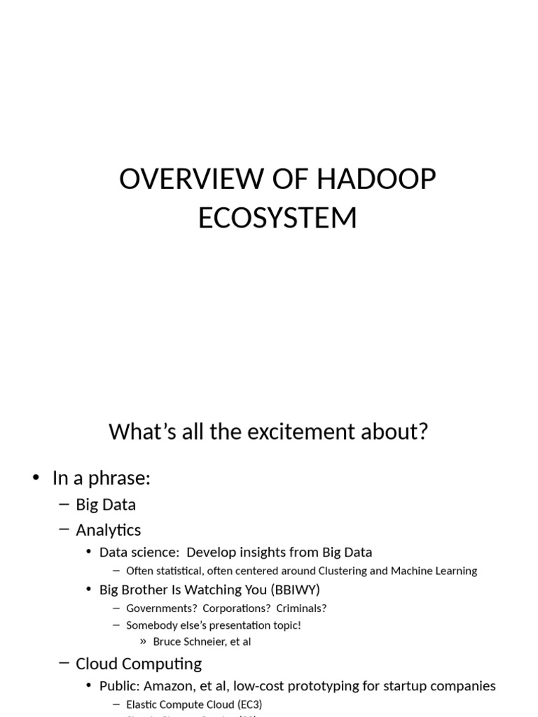 Understanding the Hadoop Ecosystem | PDF | Apache Hadoop | Map Reduce